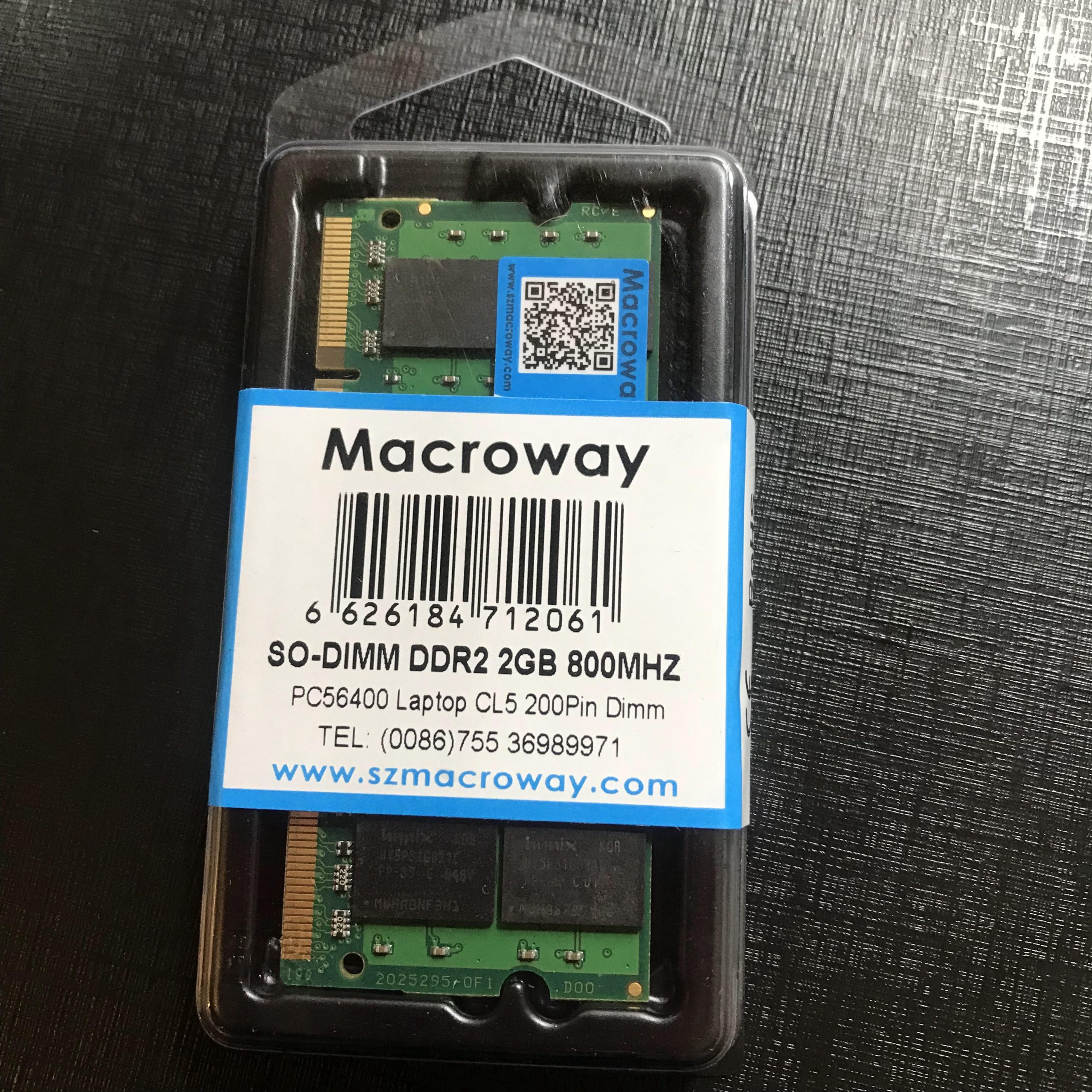 MEM NB DDR2 2048MB 800MHZ MACROWAY (GARANTIA ETERNA) | Hightec S.A